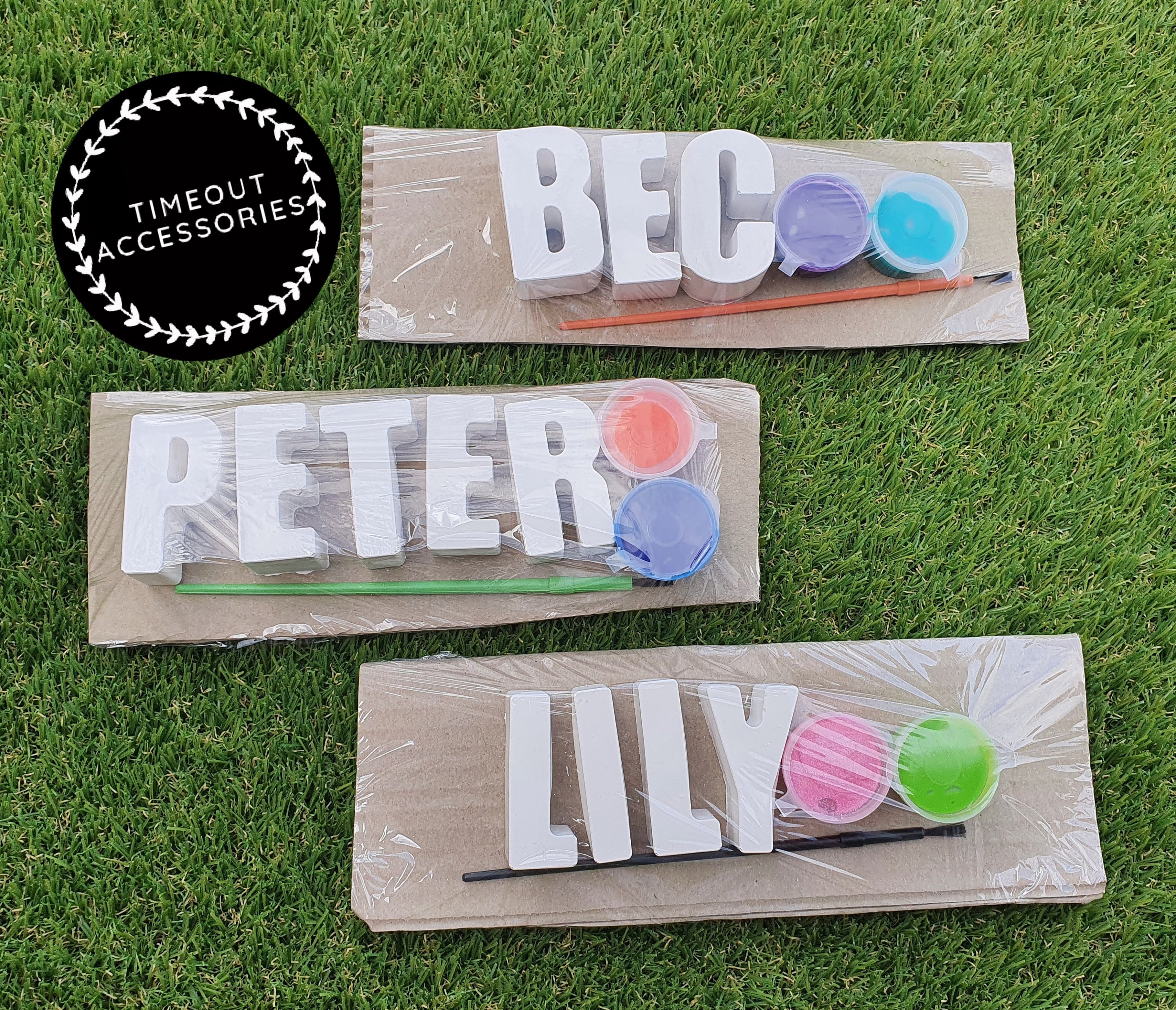 Personalised Kids Plaster Name Kits - Etsy Australia