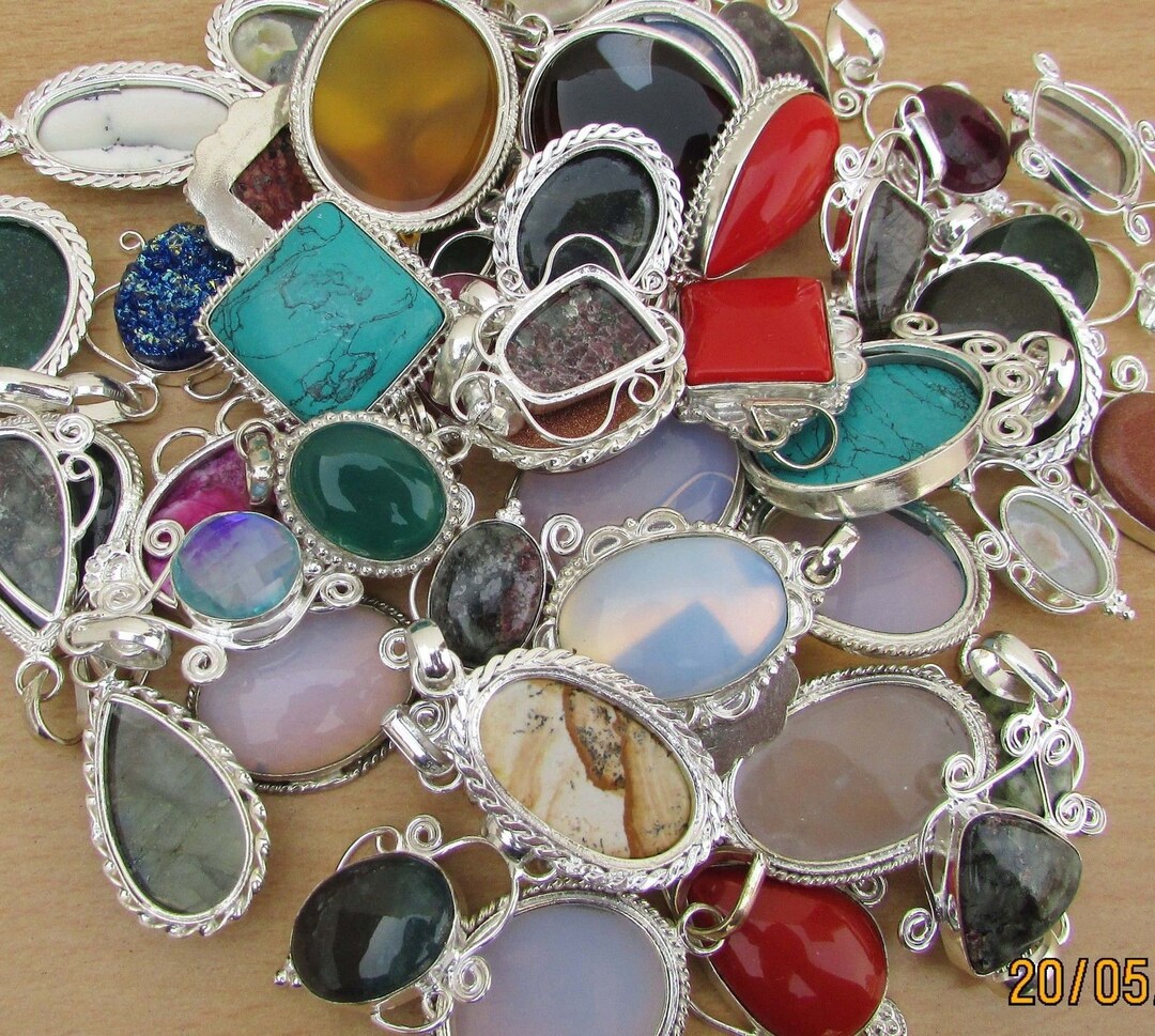 Assorted Crystal Pendant, Assorted Gemstone Pendant, Wholesale Pendant ...