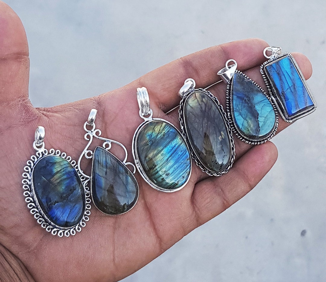 Labradorite Pendant Necklace, Labradorite Crystal Handmade Pendant ...