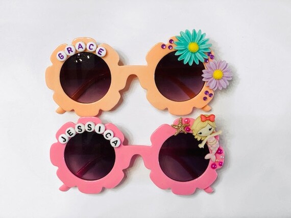 Personalized Flower Sunglasses | Etsy