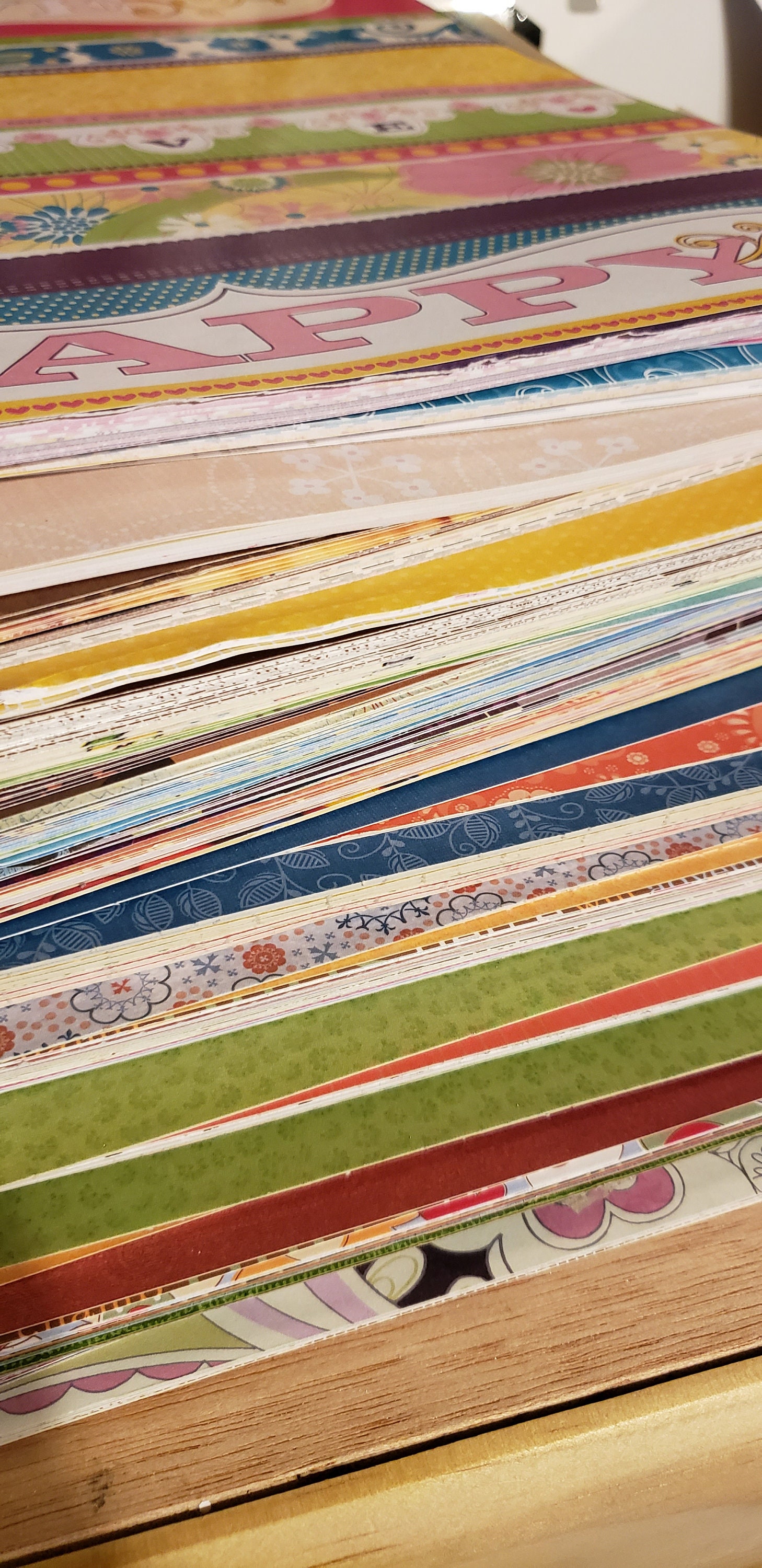 30pc 12 X 12 Assorted Scrapbook Paper (1lbs.approx) - Etsy