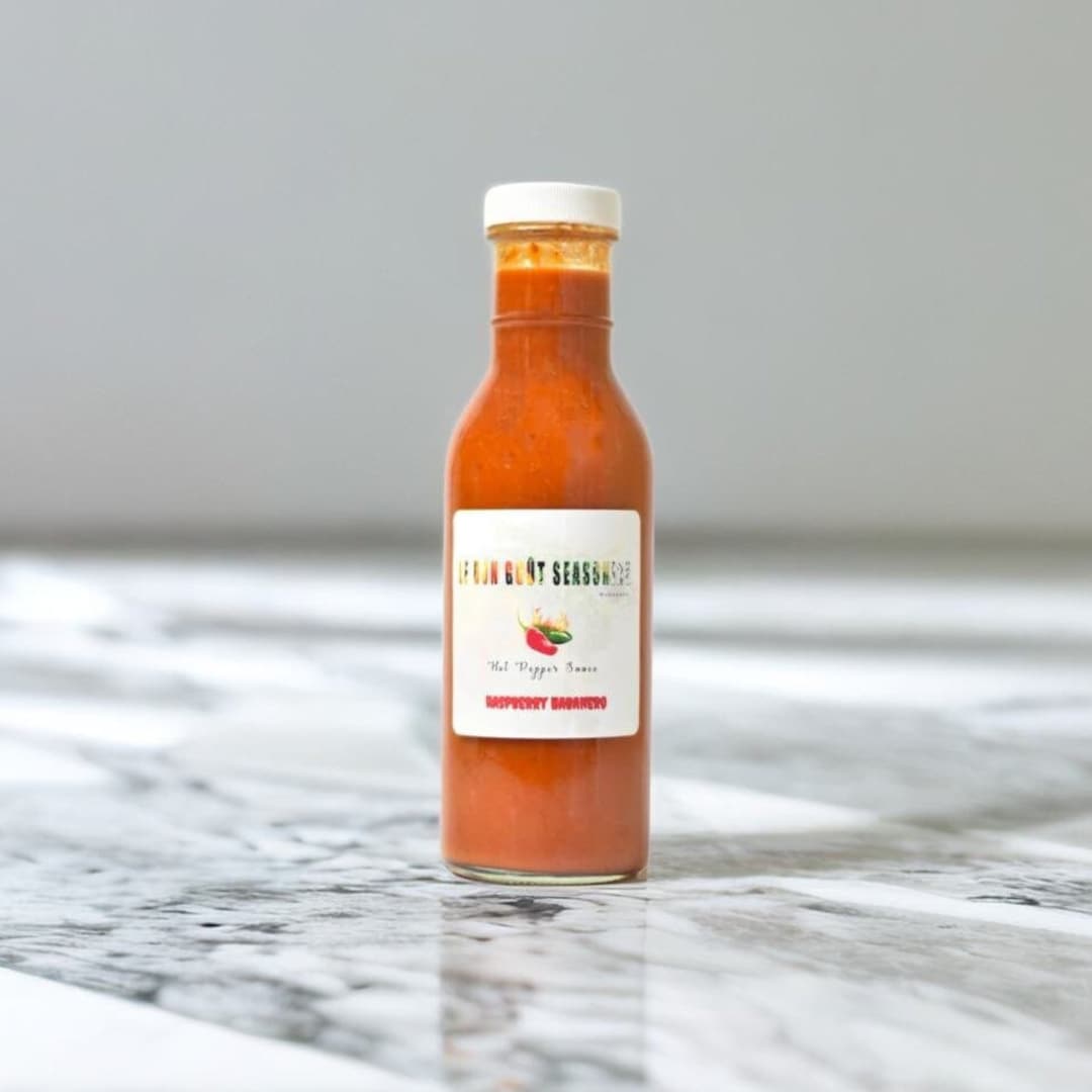 Organic Raspberry Hot Pepper Sauce Spicy and Sweet Gourmet Condiment ...