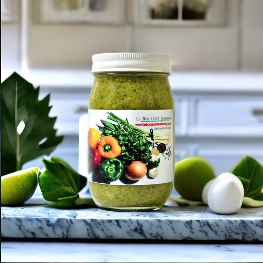 Haitian Epis, Organic Green Seasoning Cooking Base, Caribbean Seasoning ...