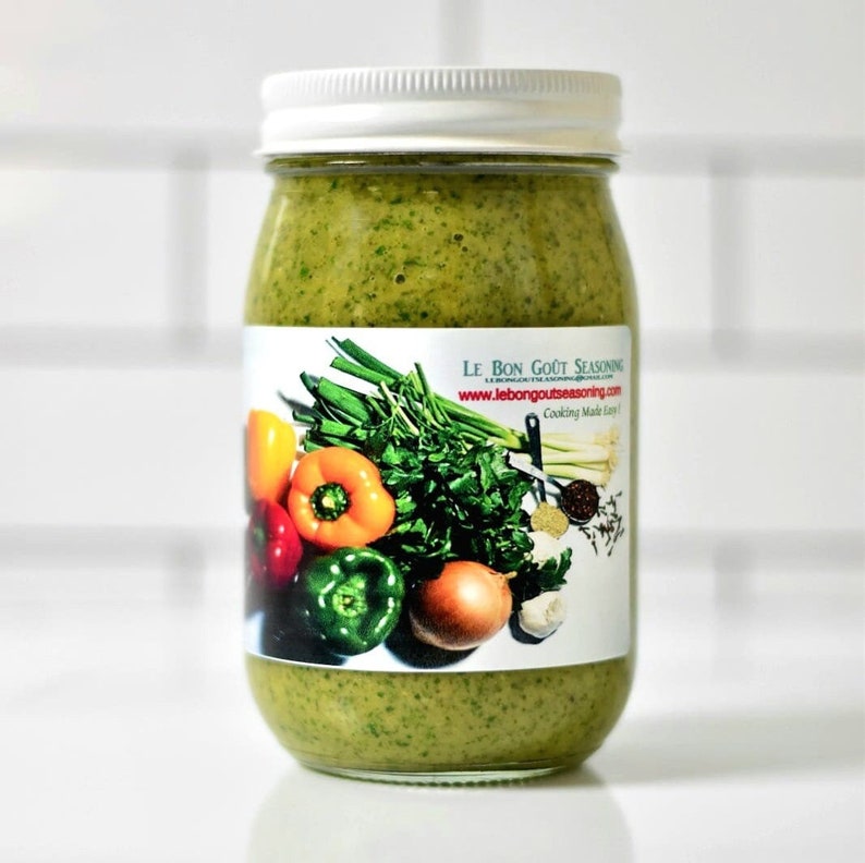 Haitian Epis, Organic Green Seasoning Cooking Base, Caribbean Seasoning ...