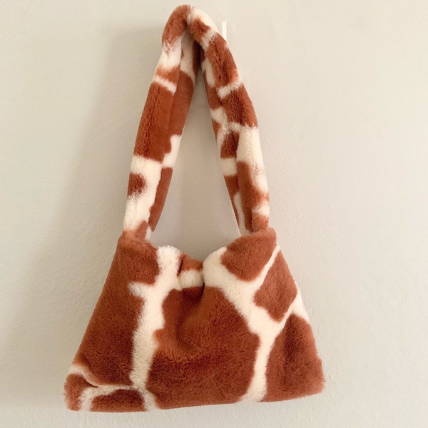 Fuzzy Giraffe Bag - Etsy