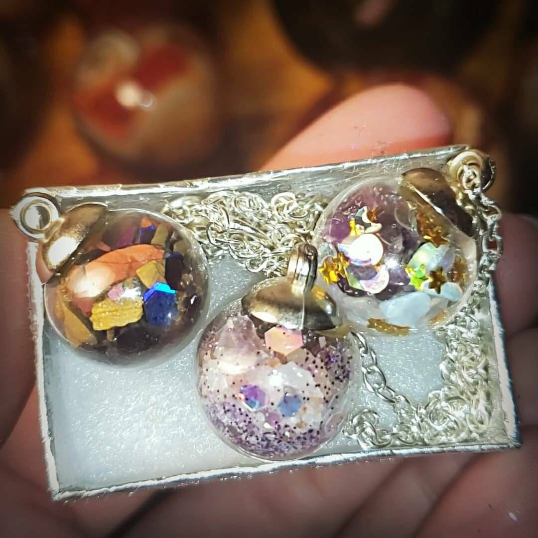 Mystical Orb Pendants Crystal Protection Amulets - Etsy