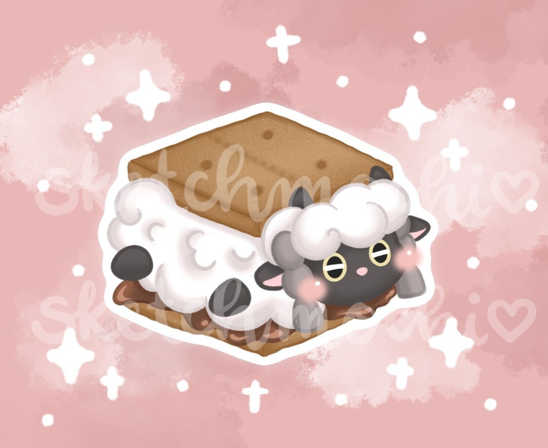 Pokemon Wooloo S'mores Sticker/ Vinyl Die Cut Decal Sticker /laptop ...