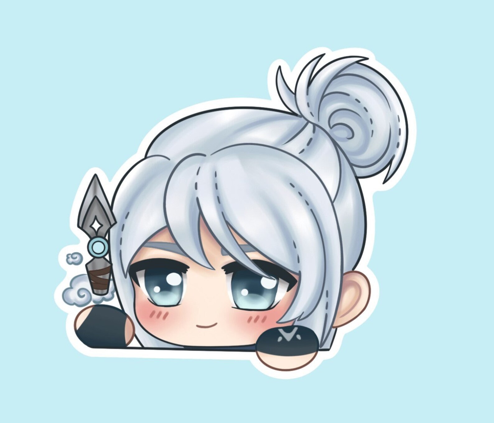 Pegatina Jett Valorant / Pegatina de vinilo Valorant Chibi / - Etsy México