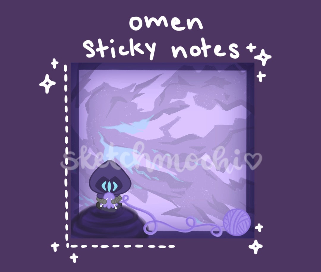 Omen Valorant Sticky Note / Valorant Chibi Agent Memo Pad / Owomen ...