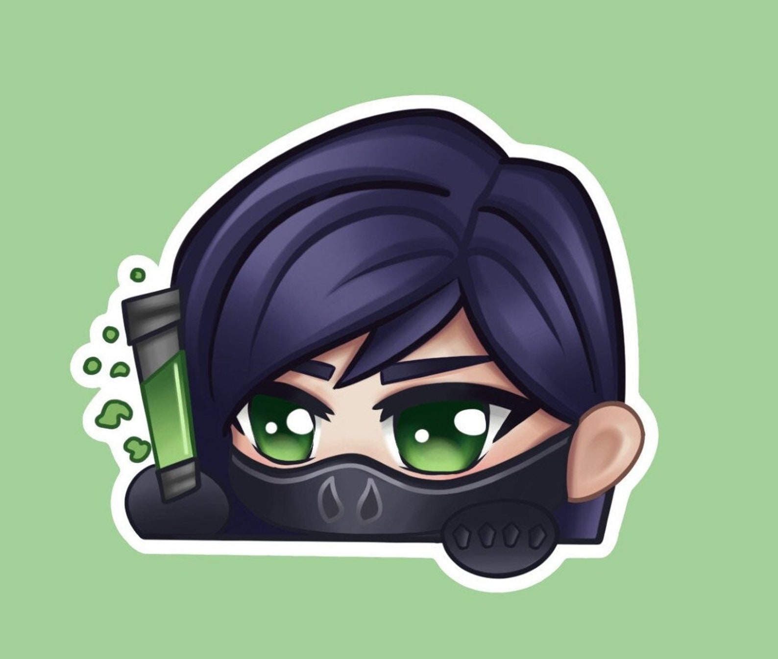 Viper Valorant Sticker / Valorant Chibi Vinyl Sticker / | Etsy