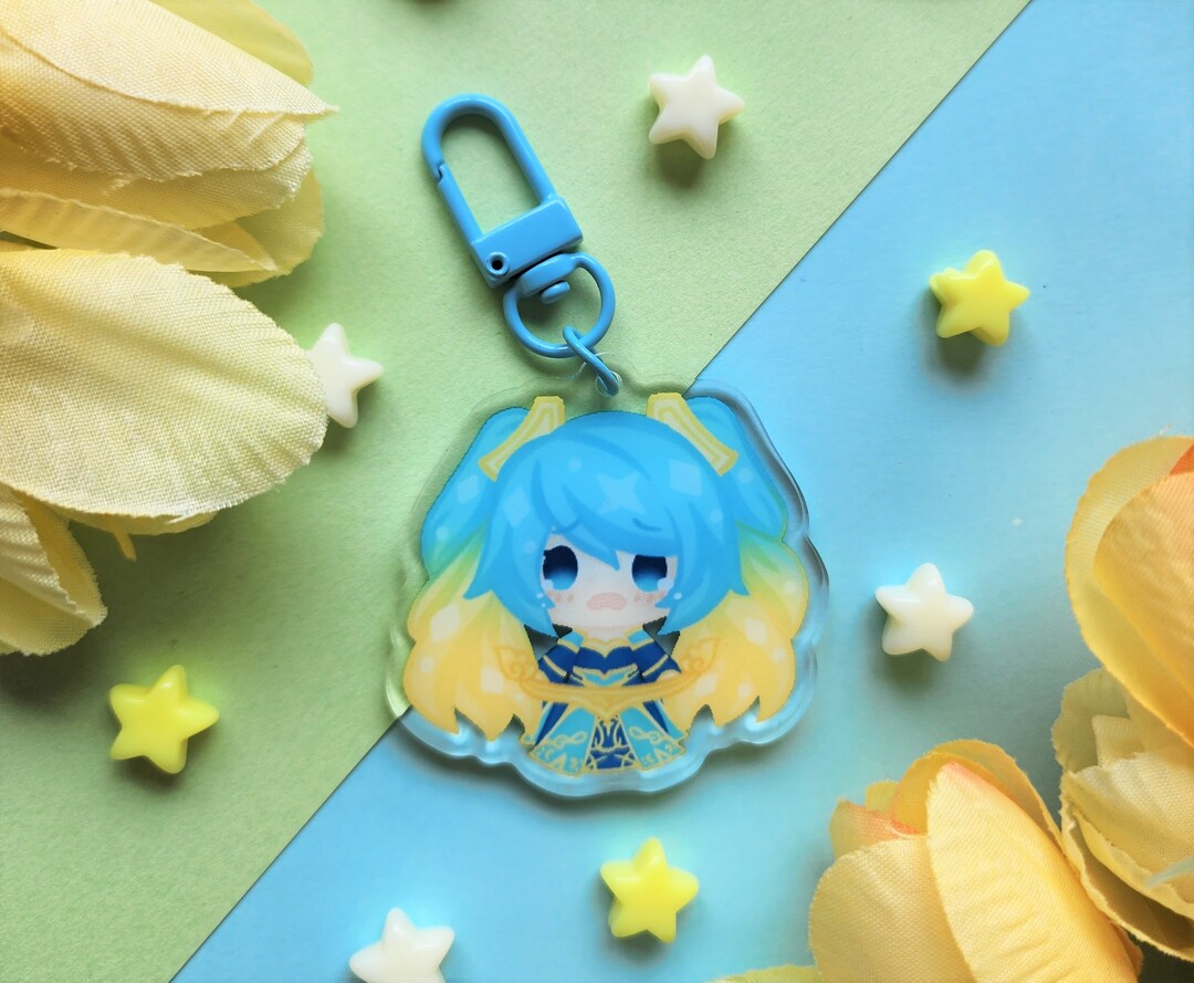 Sona Keychain / League of Legends Acrylic Keychain Charm / Lol / Riot ...