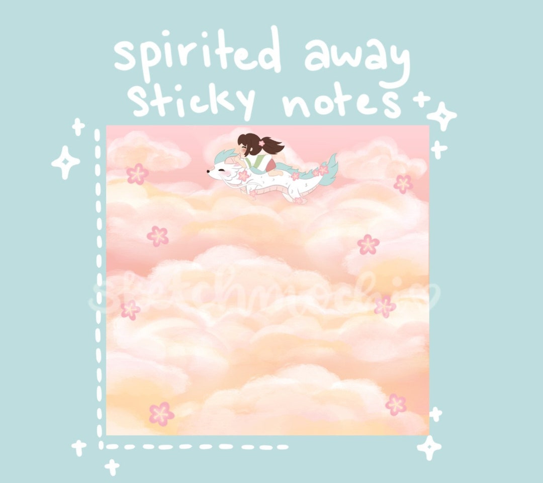 Spirited Away Studio Ghibli Sticky Notes / Miyazaki Memo Pad / Cute ...