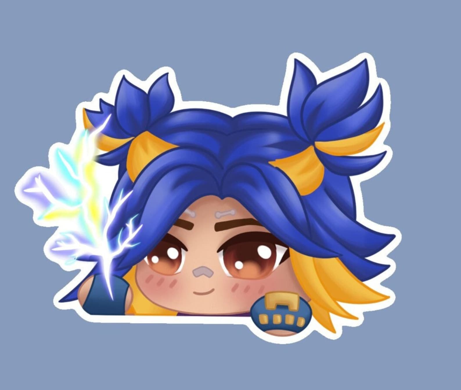 Neon Valorant Sticker / Valorant Chibi Vinyl Sticker / - Etsy Finland