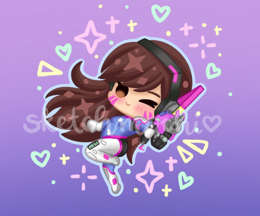 D.va Overwatch 2 Stickers / Dva Chibi Vinyl Sticker / Hero Tank Sticker ...