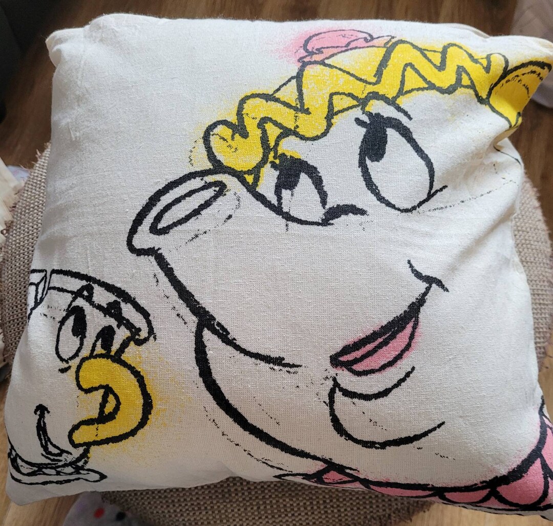 Mrs Pots and Chip Cushion - Etsy