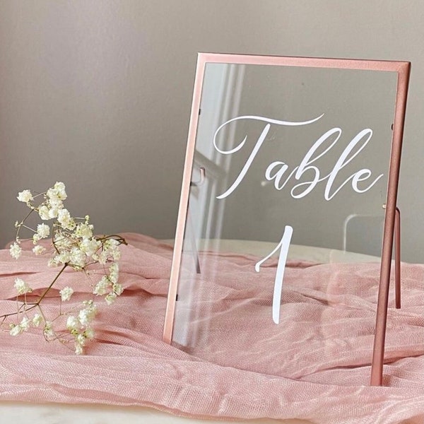 Table Number Frames - Etsy UK