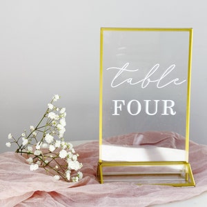 Gold Frame Table Numbers // Wedding Table Numbers, Table Numbers, Gold ...