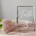 Silver Table Number Frame Vinyl Custom Table Number Wedding - Etsy