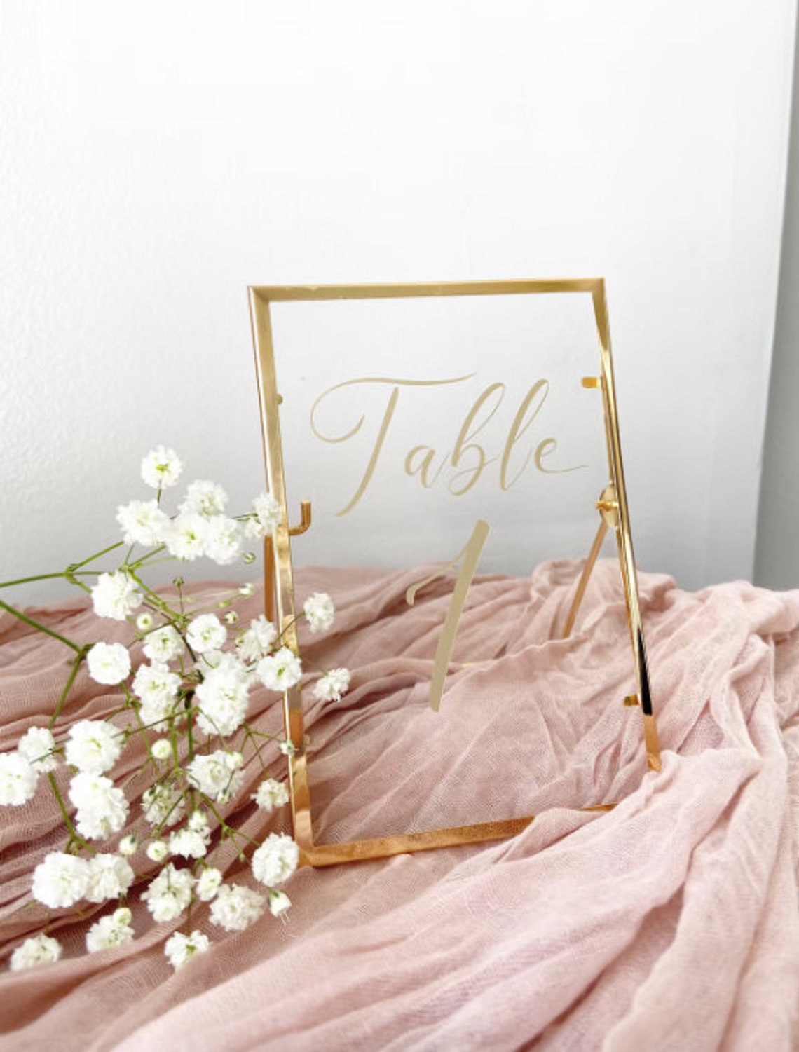 Rose Gold Table Numbers Custom Table Number Holders Wedding - Etsy