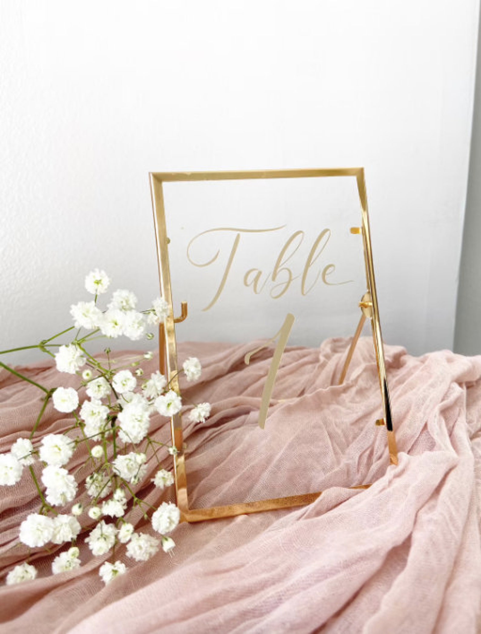 Rose Gold Table Numbers Custom Table Number Holders Wedding - Etsy