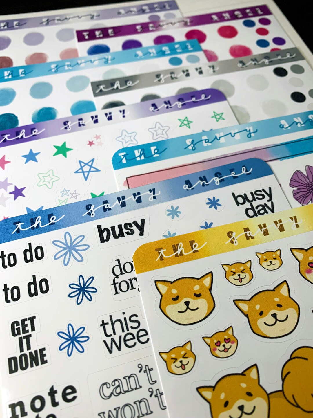 Bujo Sticker Mini Sheets Planner & Bullet Journal Stickers - Etsy