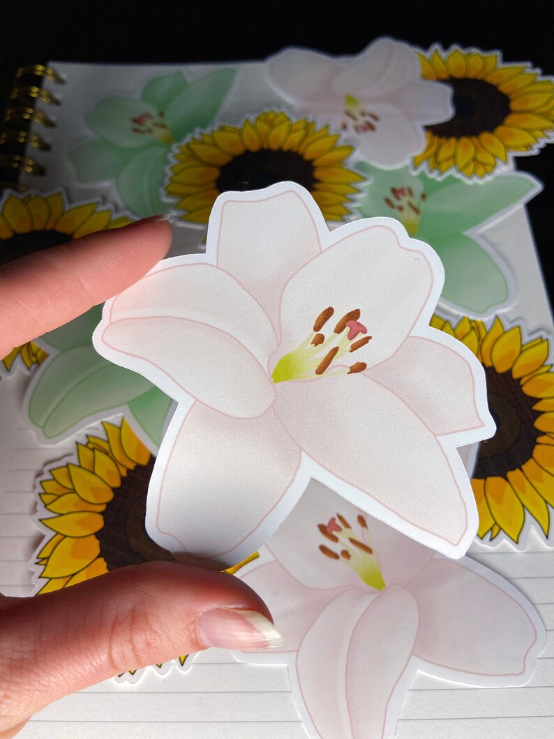 Flower Die Cut Sticker Planner & Bullet Journal Stickers - Etsy