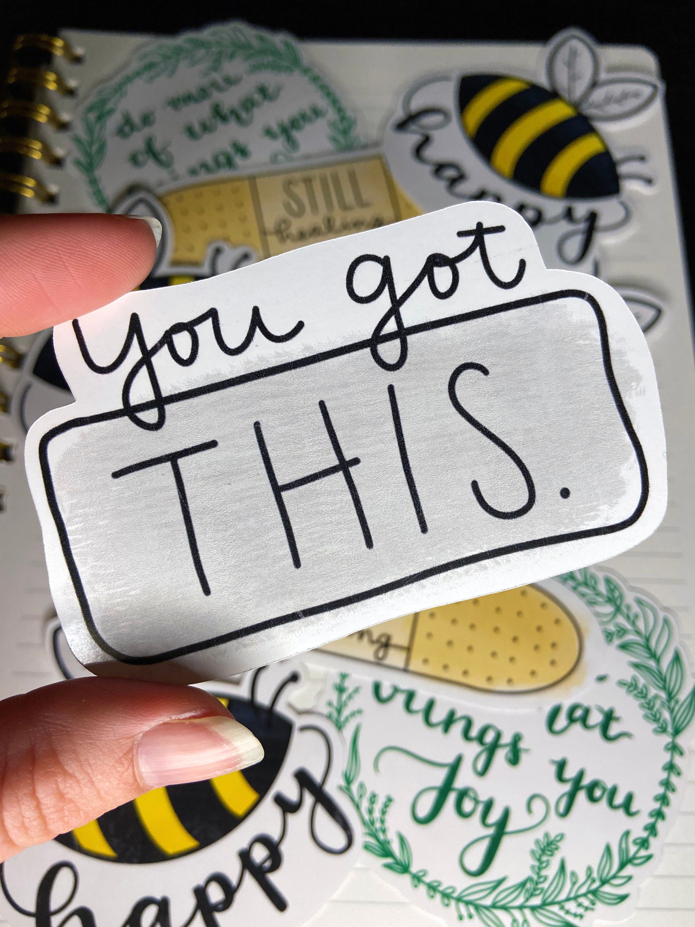 Quote Die Cut Sticker Planner & Bullet Journal Stickers - Etsy