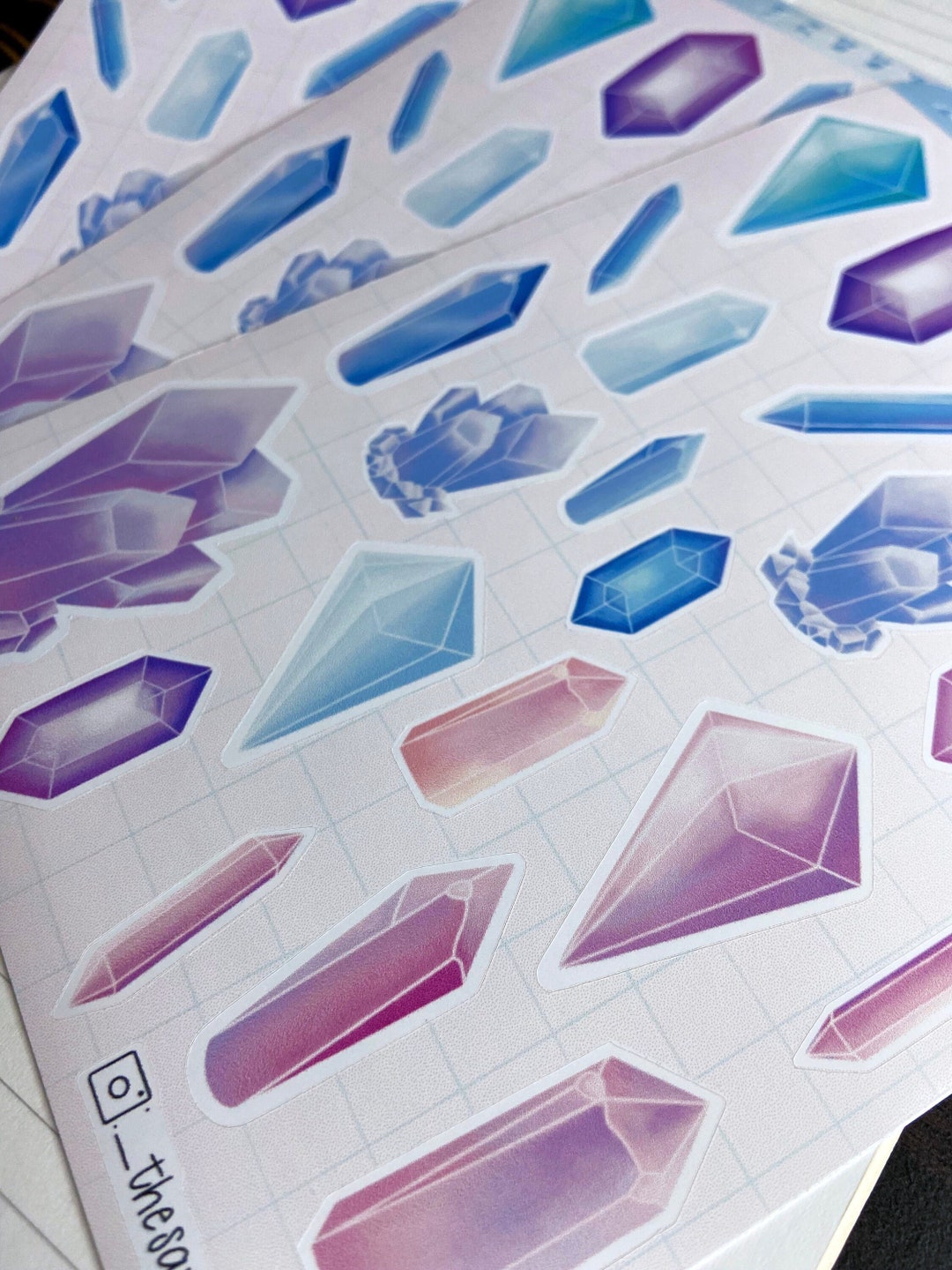 Crystal Sticker Sheet Planner & Bullet Journal Stickers - Etsy