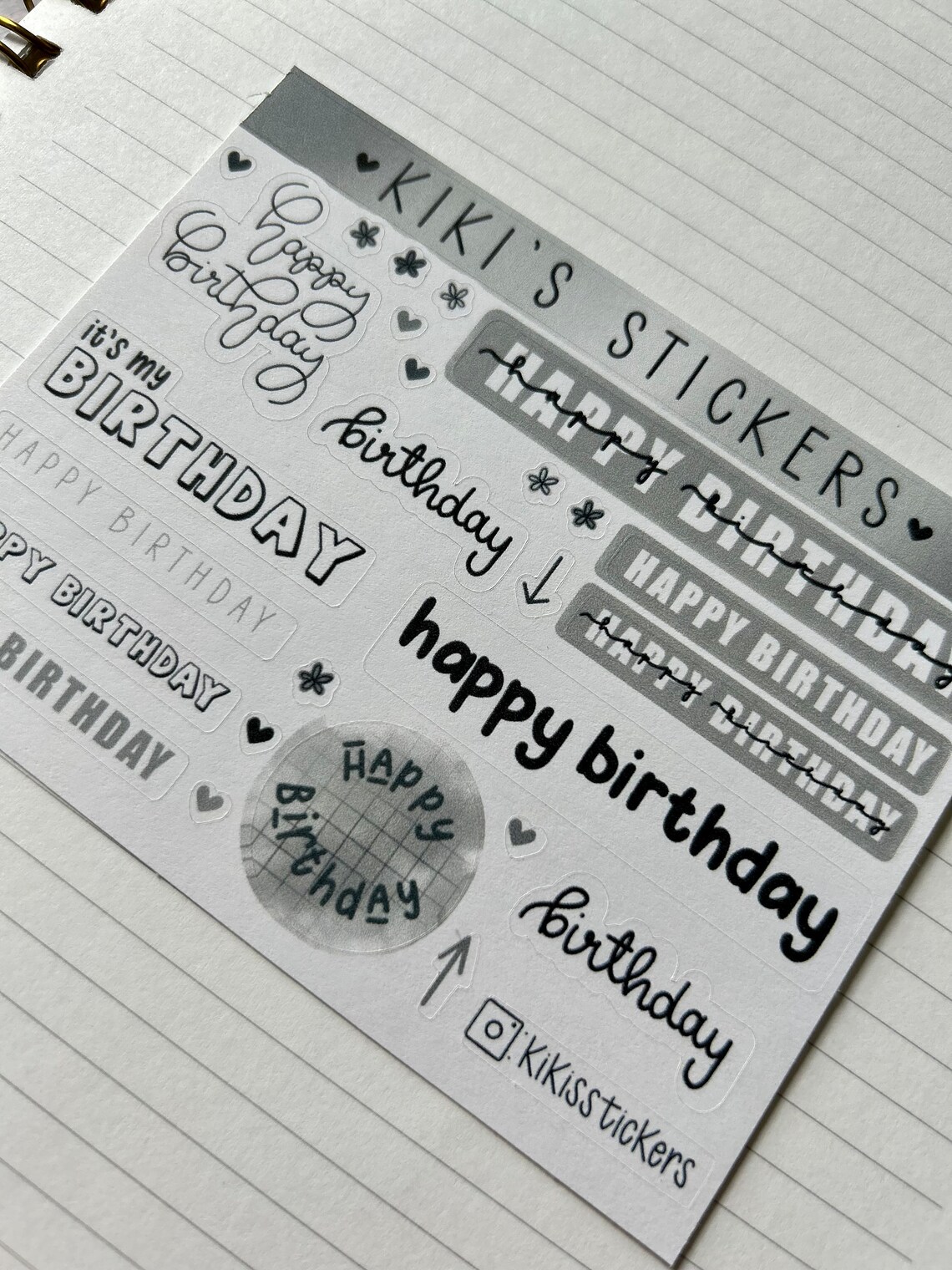 Bujo Sticker Mini Sheets Planner & Bullet Journal Stickers - Etsy