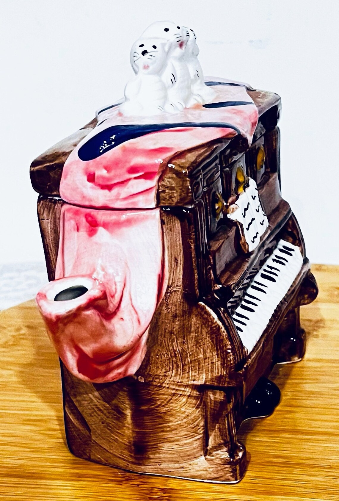 Novelty Piano Teapot W/ 3 Singing Cats - Etsy