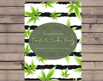 Weed Party Invite - Etsy