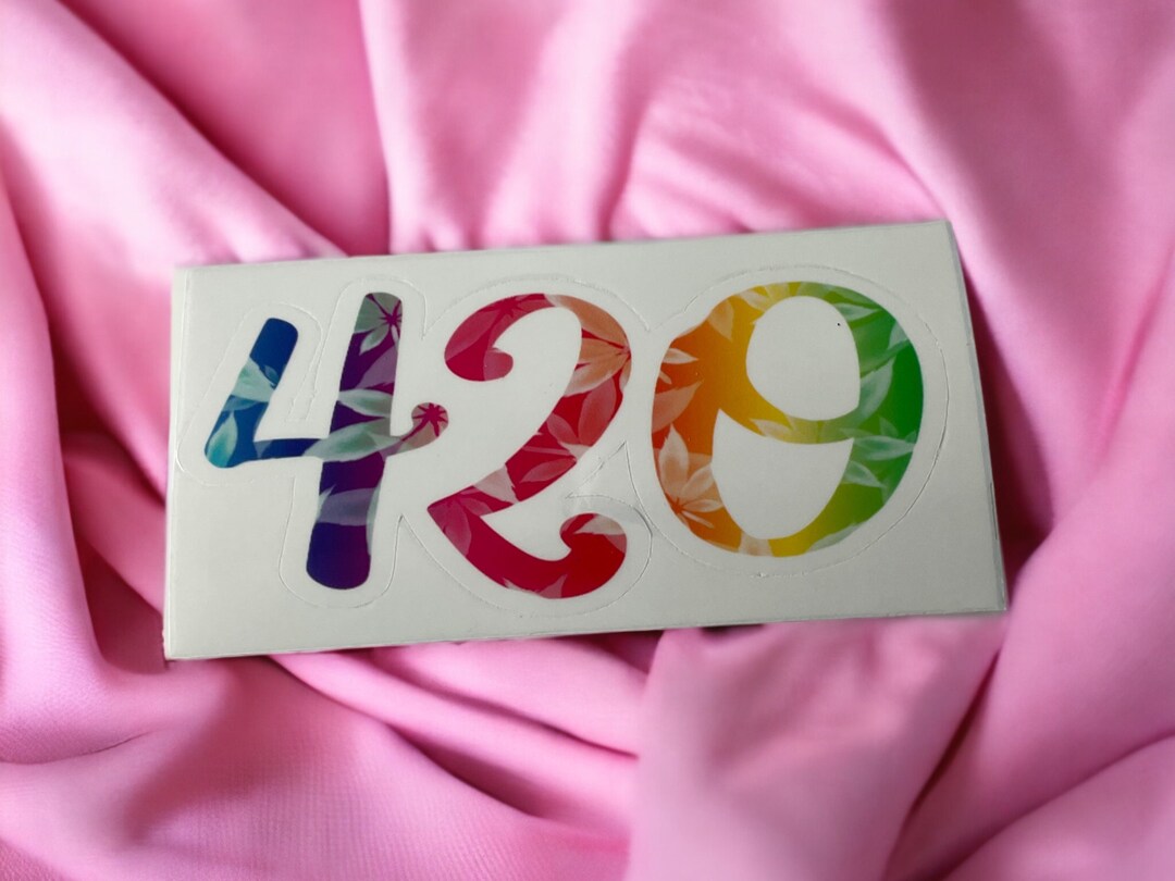 420 Weed Sticker, THC Sticker, 420 Stickers, Trippy Stickers, Stoner ...