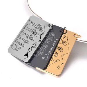 Personalized Stick Figure Keychain , Family Gift , Metal Keychain ...