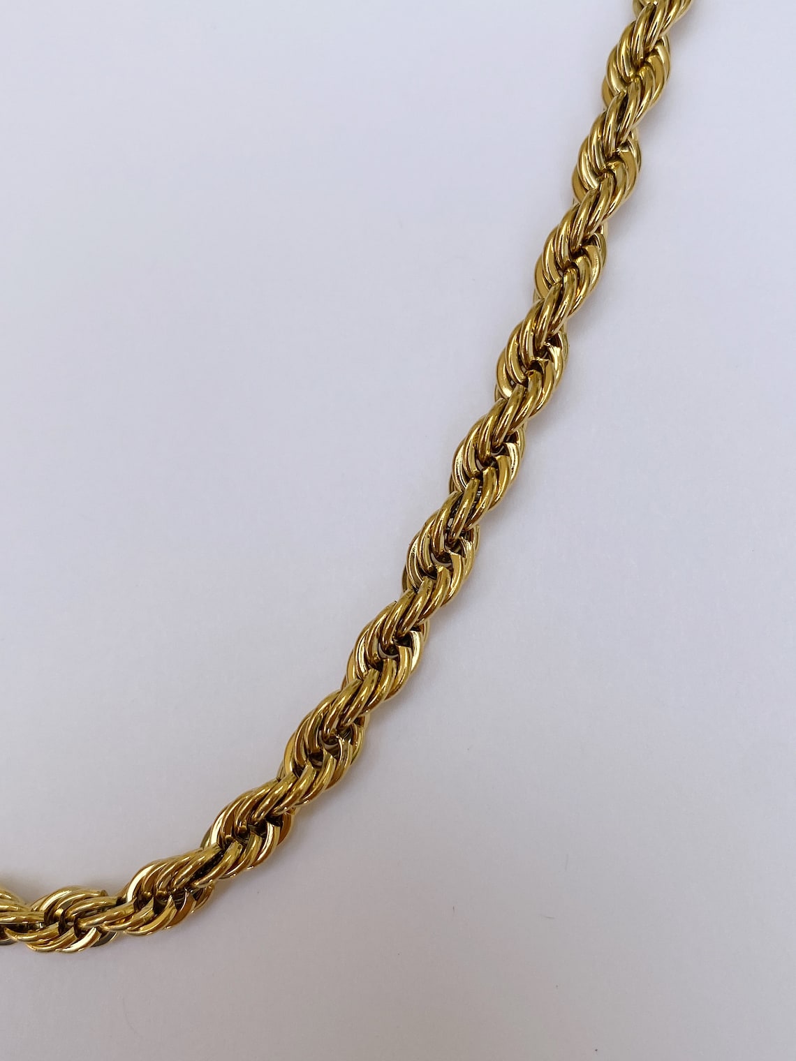 Staple Gold Rope Chain Necklace Thick Chain Necklace Basic - Etsy