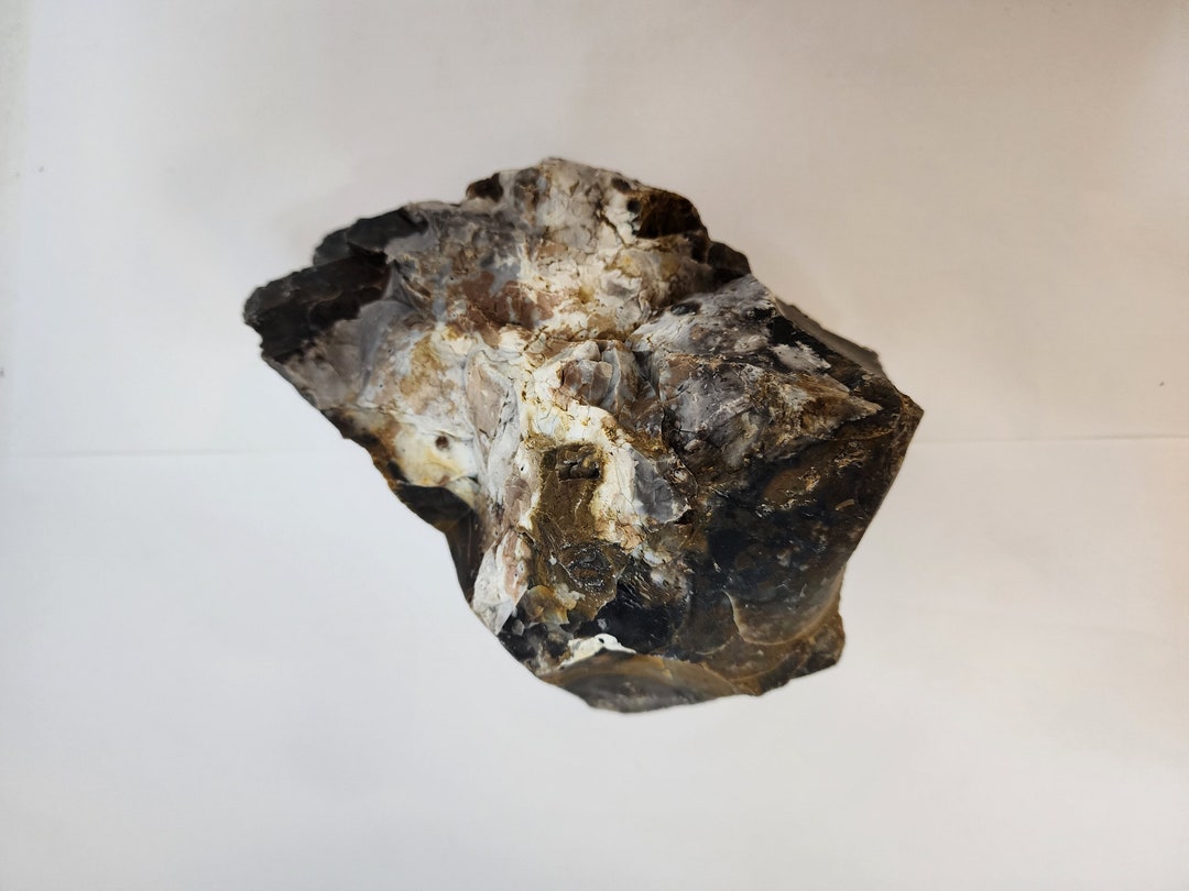 Large Chunk of Raw Black-brown-white Chert/agate 7x4x4 - Etsy