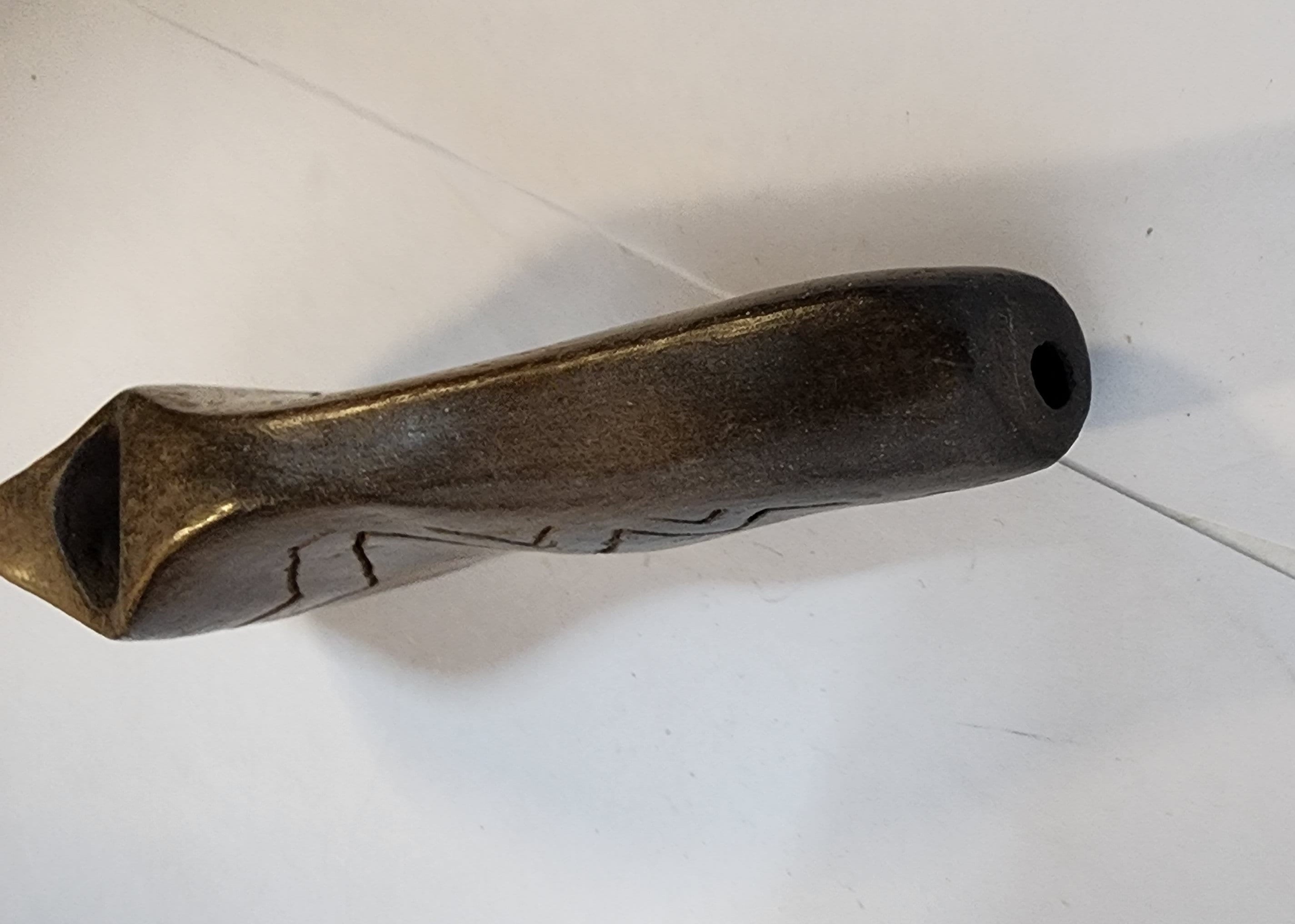 Carved Effigy Pipe From Soapstone modern Crafted Reproduction 5.5x1.5x1 ...