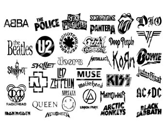 Rock band logo | Etsy