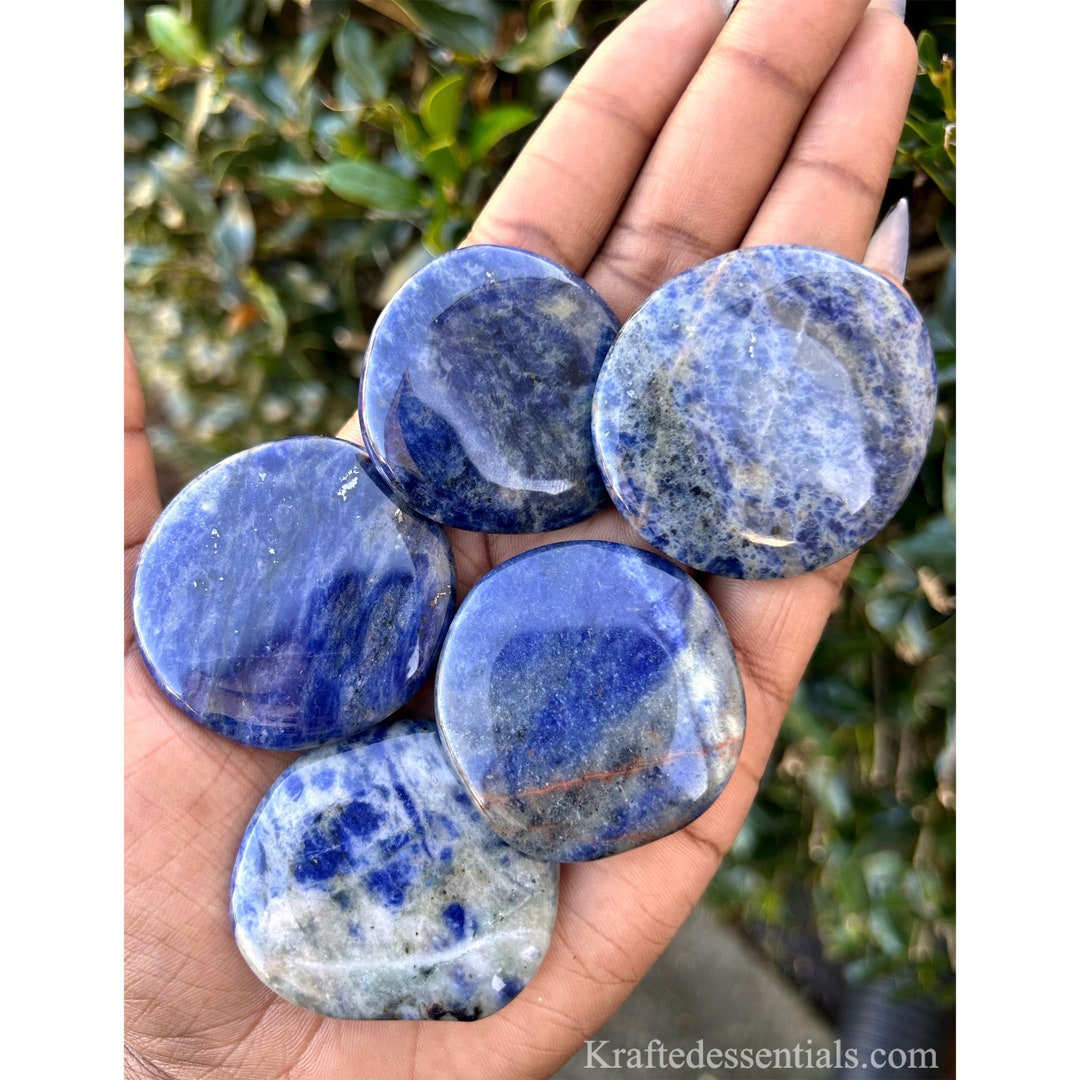 Sodalite Worry Stones - Etsy