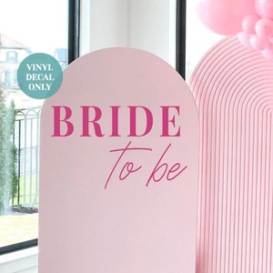 Bride to Be Backdrop Decal Bridal Shower Party Decal for Sign Bride to ...