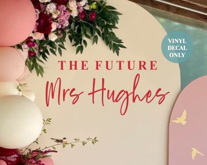 Custom Bridal Shower Decal - the Future Mrs, Miss to Mrs Sticker for ...