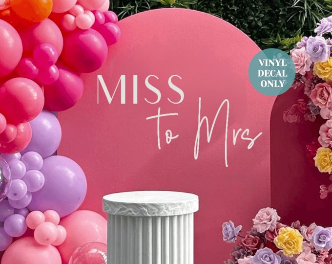 Custom Bridal Shower Decal - the Future Mrs, Miss to Mrs Sticker for ...