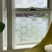 Honeycomb Frosted Window Film, Hexagon Window Decal, Geometric Etched ...