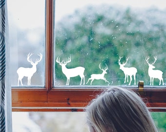 Peeping Santa Window Sticker. Christmas Window Decoration - Etsy