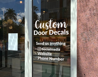 Store Window Decal | Etsy