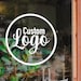 Custom Storefront Logo Decal Business Logo Sticker for - Etsy