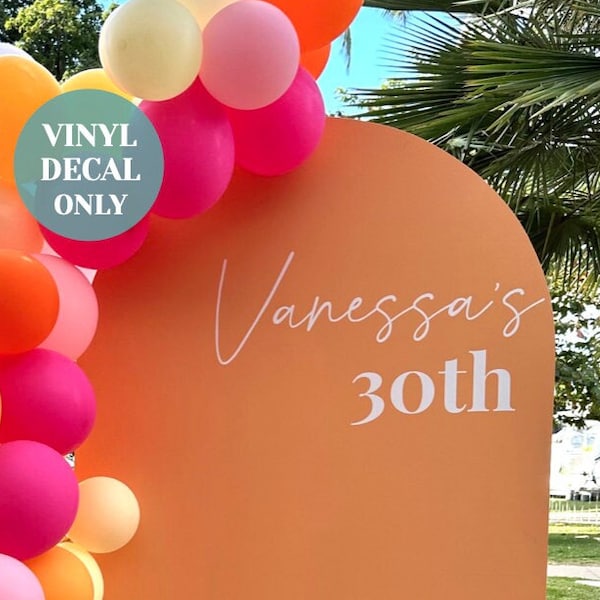 Birthday Sign Arch - Etsy