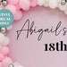 Custom Birthday Arch Decal Personalised Arch Backdrop Decal for ...