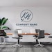 Business Logo Sign Wall Sticker, Custom Business Name Wall Decal ...