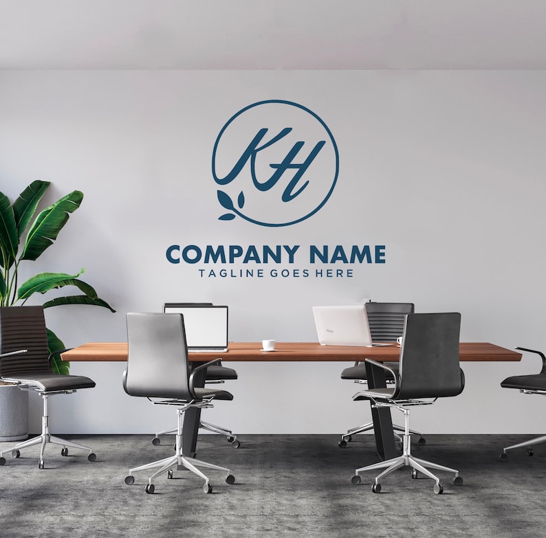 Business Logo Sign Wall Sticker Custom Business Name Wall - Etsy
