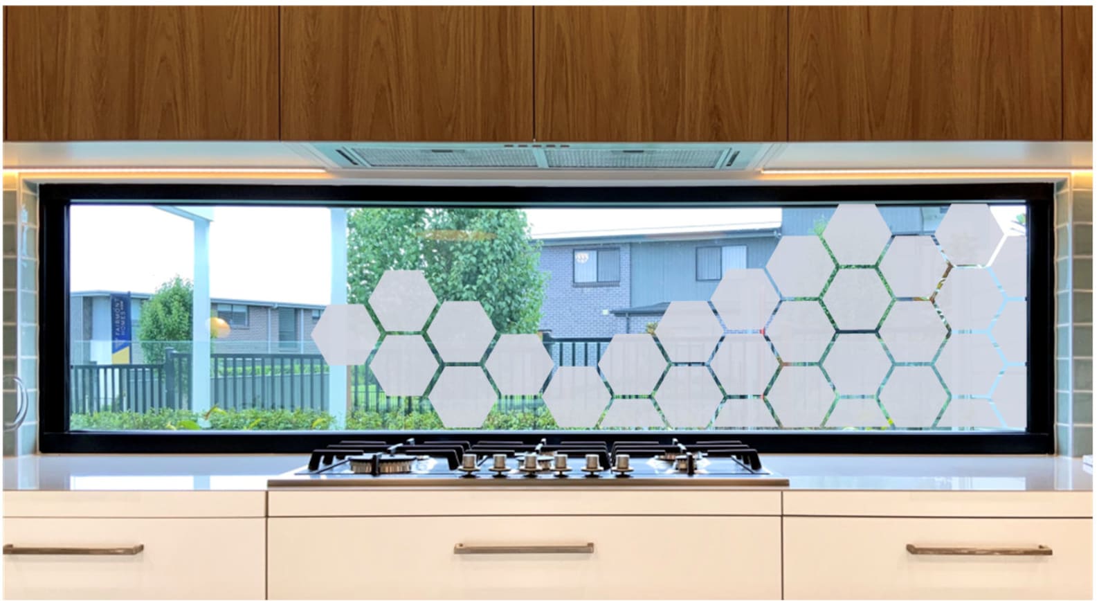 Honeycomb Frosted Window Film Hexagon Window Decal Geometric - Etsy